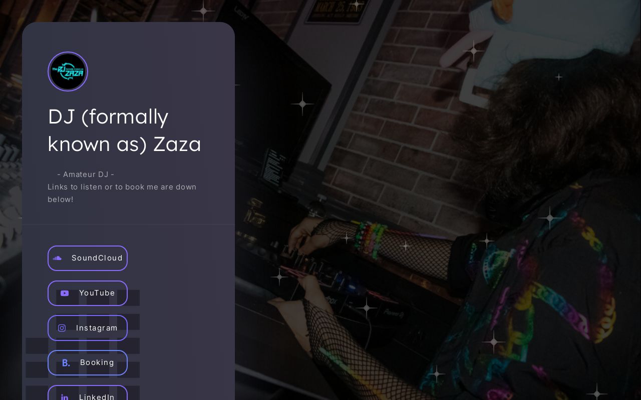 The DJ formally known as Zaza